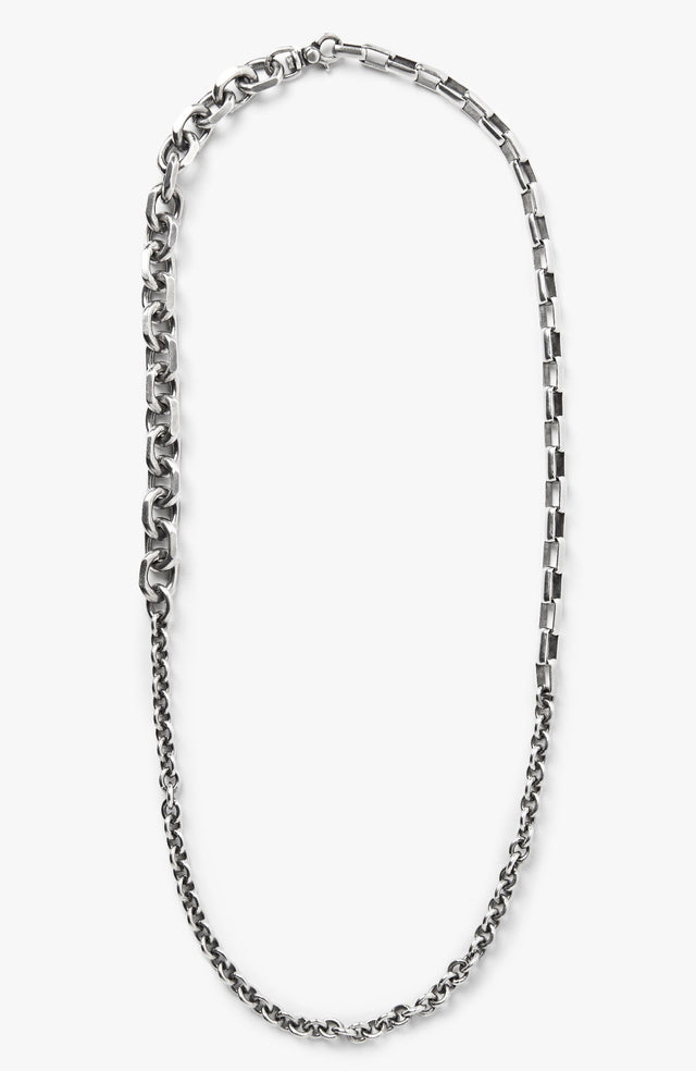 MIXED CHAIN MULTI WRAP STERLING SILVER BRACELET 363 – titleofwork